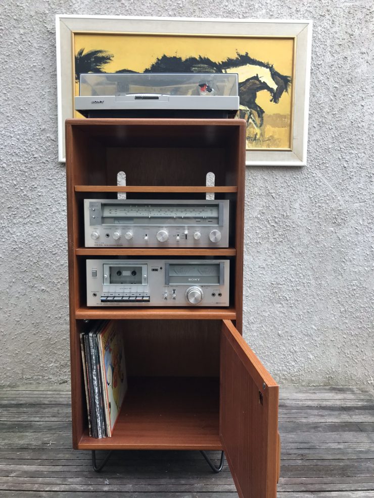 1980s Retro G PLAN Fresco Teak Hi Fi Media Cabinet – Pavement Vintage