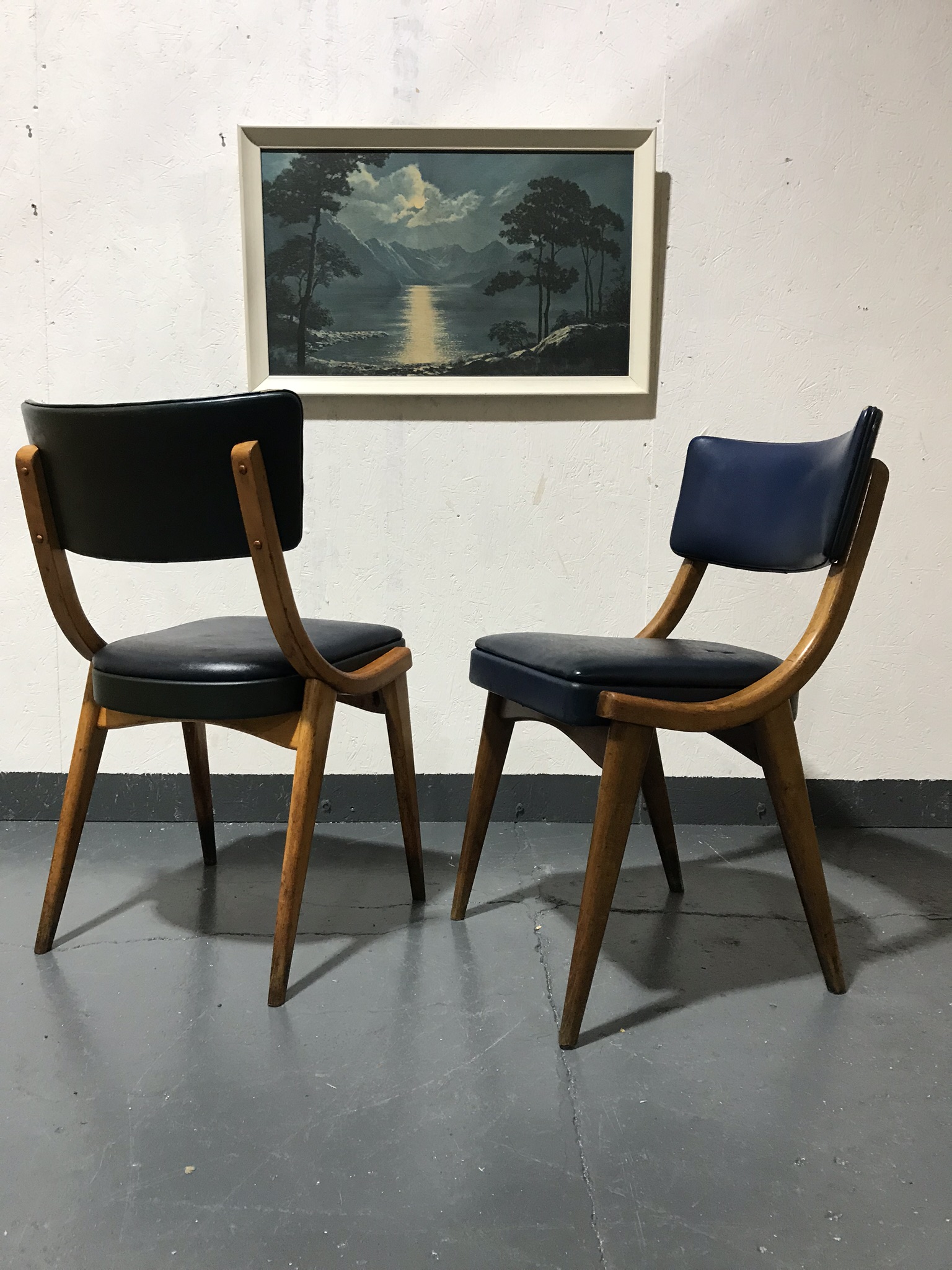 Pair Of Mid Century Vintage Stoe Ben Chairs Dining Chairs – Pavement ...