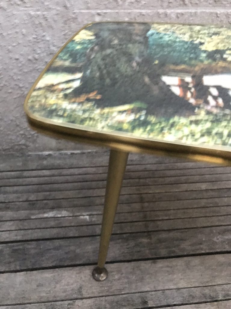 Striking Vintage Retro 1950s / 60s / 70s Kitsch Picture Coffee Table ...