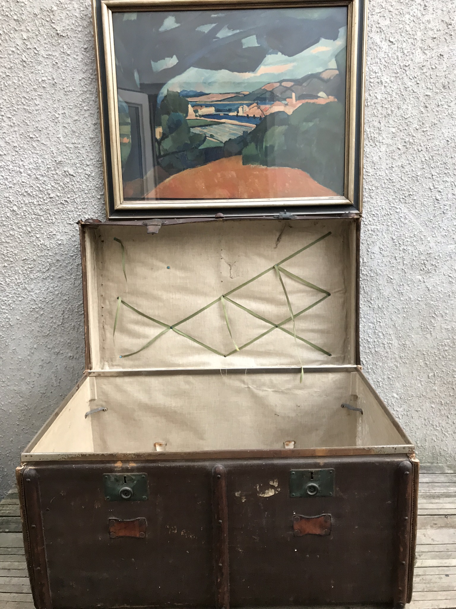 Vintage Mid Century Bentwood Steamer / Railway Travel Trunk – Pavement ...