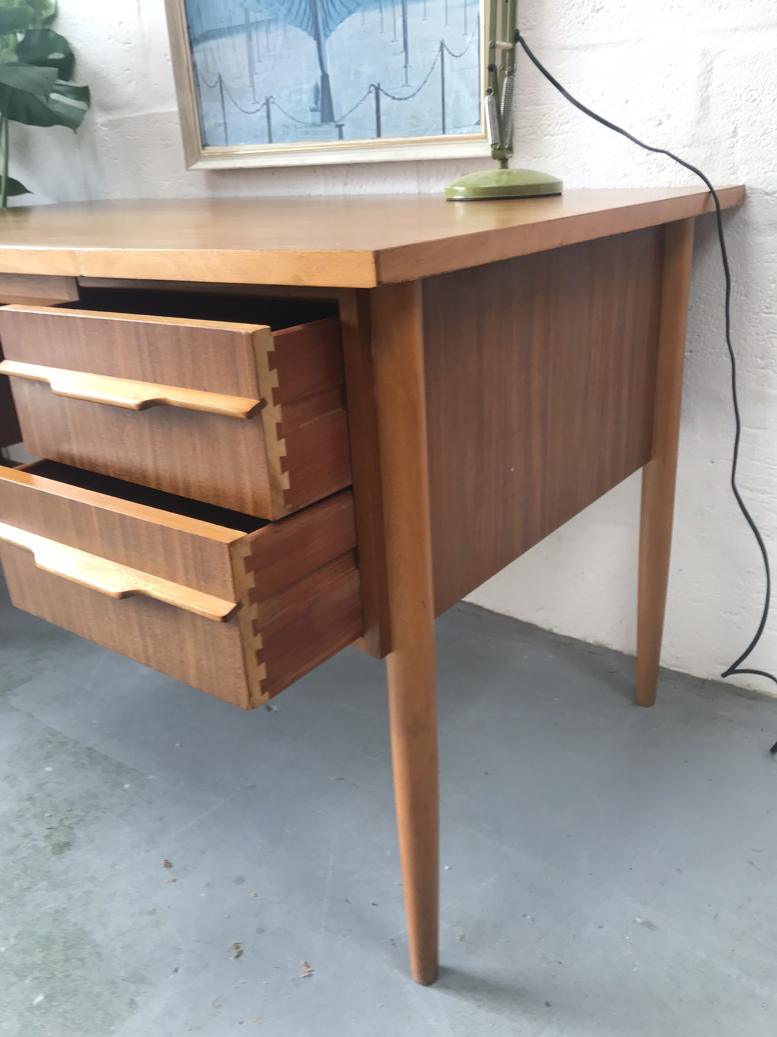 Mid Century Morris Of Glasgow Writing / Computer Desk – Pavement Vintage