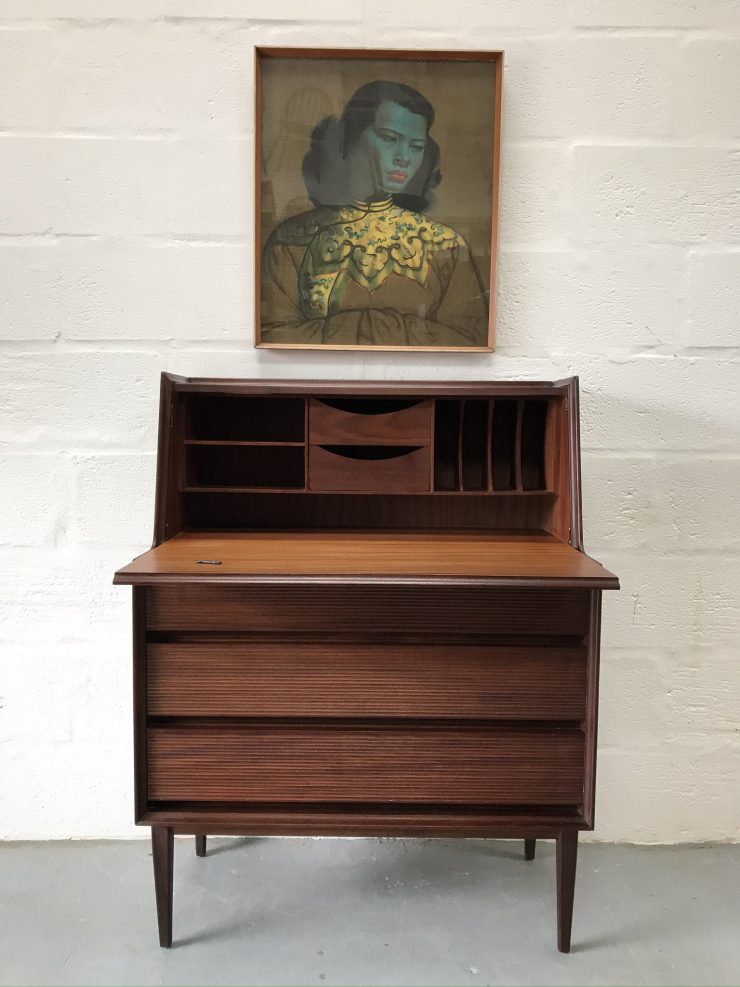 Mid Century Vintage Richard Hornby Writing Desk / Bureau 1960s ...