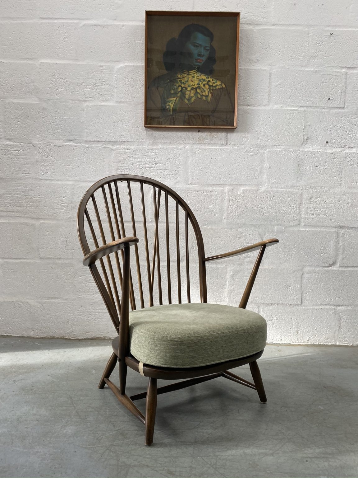 Vintage Mid Century 1960s ERCOL Grandfather Armchair / Easy Chair ...