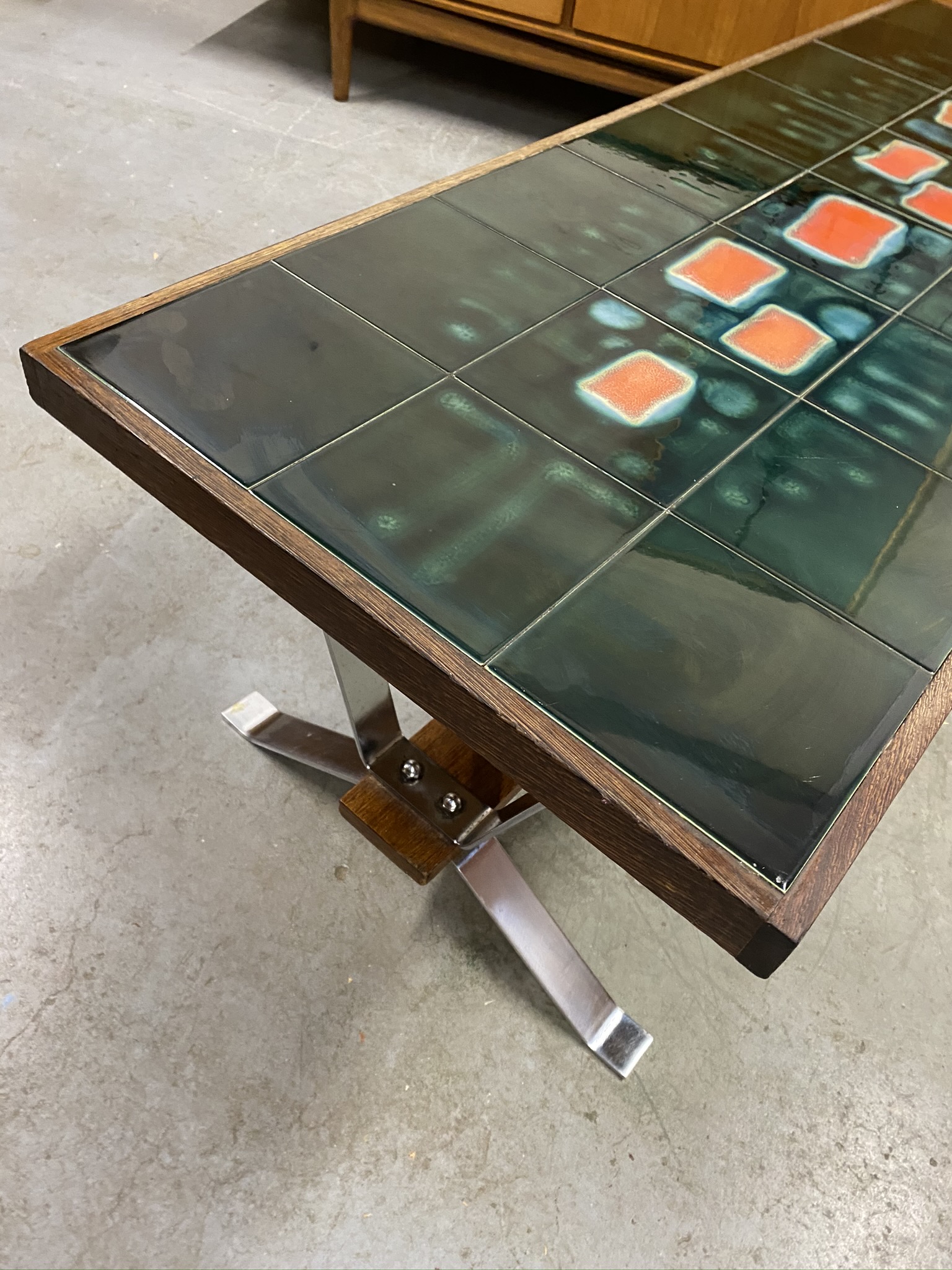 Mid Century Vintage 1960s Ceramic Tile Coffee Table by Adri – Pavement ...