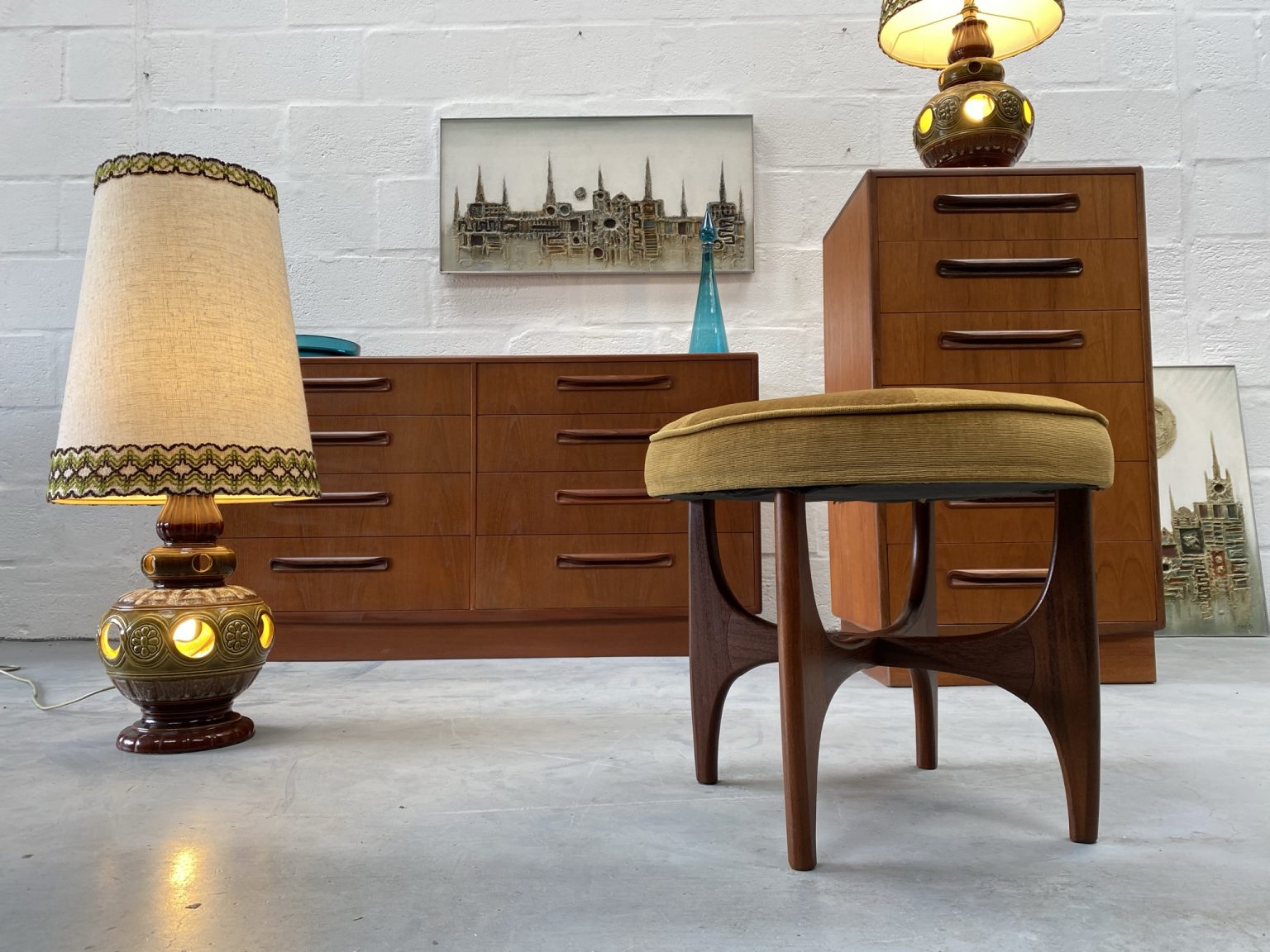 Classic Vintage G Plan ‘Fresco’ Stool – Pavement Vintage