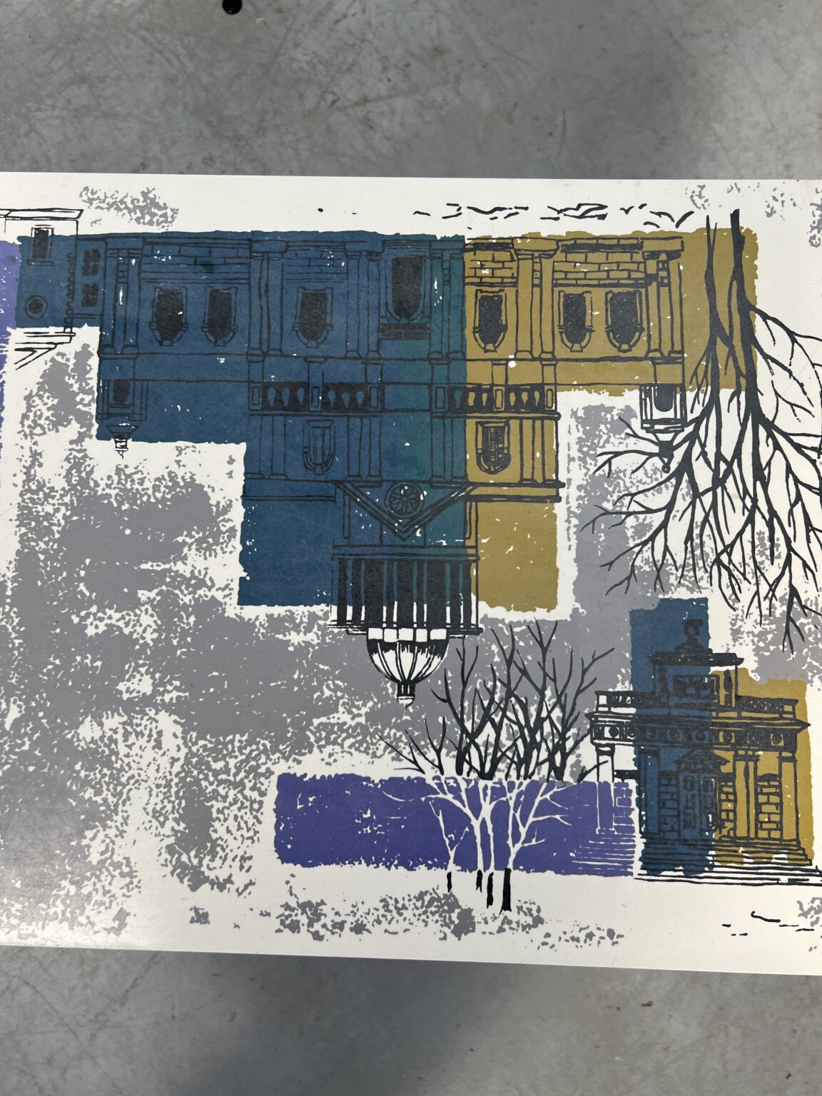 Vintage John Piper ‘London Skyline’ Coffee Table for Habitat – Pavement ...