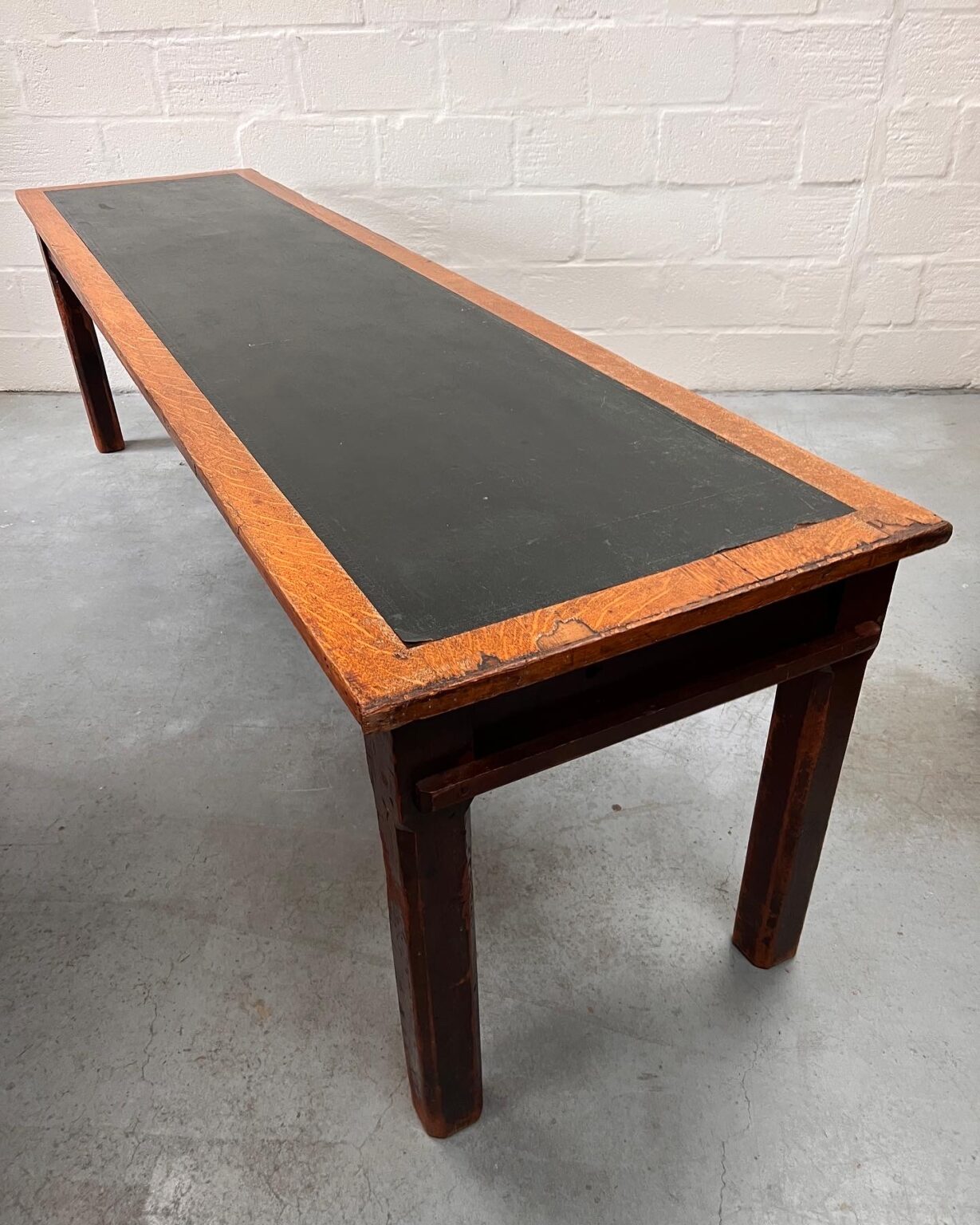 Large Antique Pitch Pine Three Plank Library Reading Table – Pavement ...