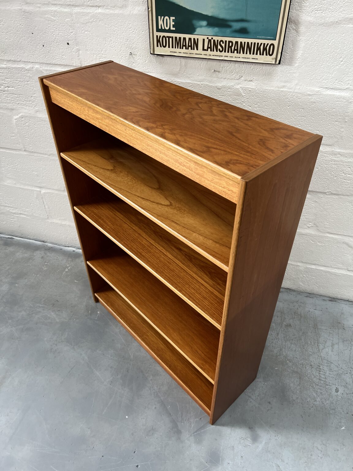 1970’s Danish Teak Open Bookcase – Pavement Vintage