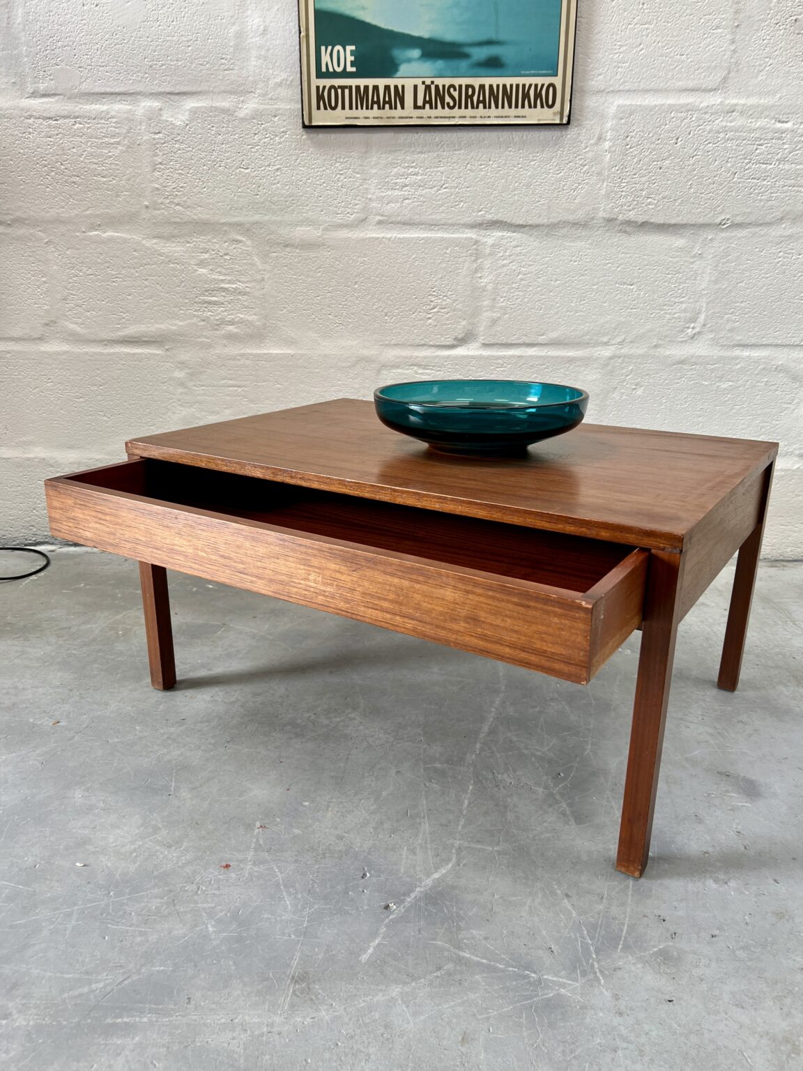 Vintage Meredew Teak Coffee Table with Drawer Tray – Pavement Vintage